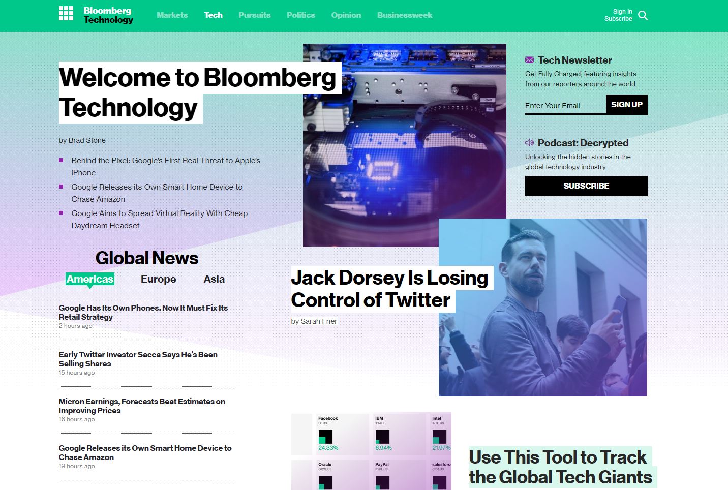 How Bloomberg Technology continues to roll out new features - Talking ...